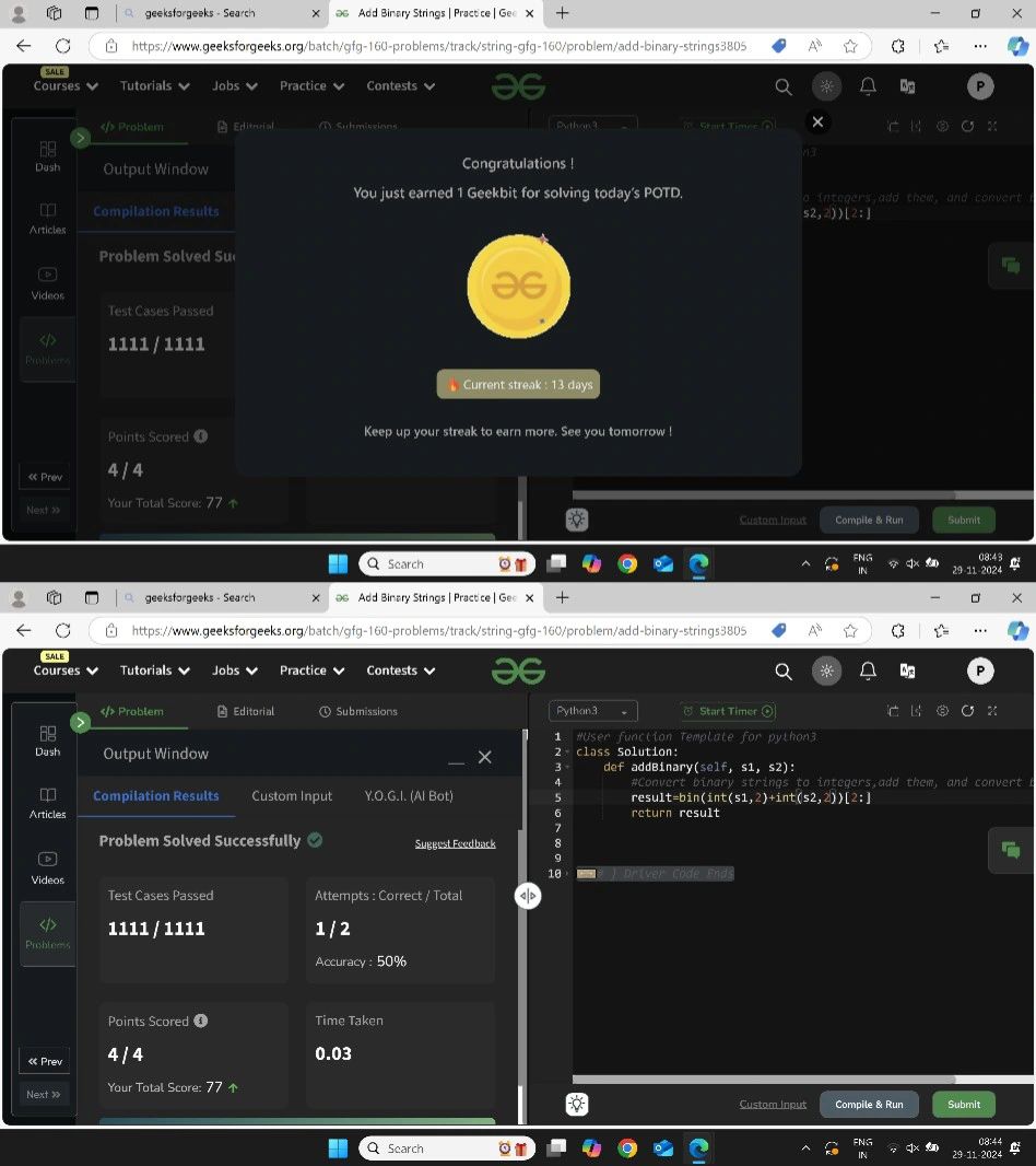 Parth Dobariya on LinkedIn: #python #codingchallenge #binarystrings # ... Parth Dobariya on LinkedIn: #python #codingchallenge #binarystrings # ...