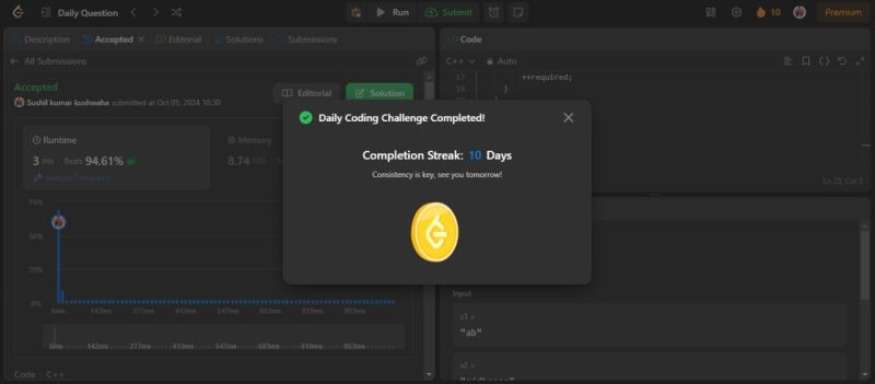 #100daysofcoding #codingchallenge #leetcode #problemsolving… | Sushil ... #100daysofcoding #codingchallenge #leetcode #problemsolving… | Sushil ...