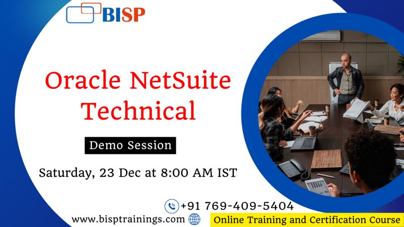 BISP Trainings on LinkedIn: Oracle NetSuite Technical Online Training ... BISP Trainings on LinkedIn: Oracle NetSuite Technical Online Training ...