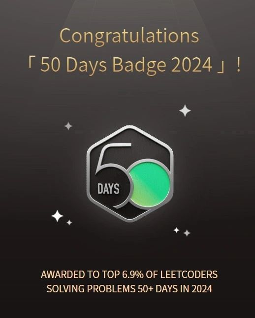 Harshal Belgamwar on LinkedIn: #leetcode #codingjourney #milestone Harshal Belgamwar on LinkedIn: #leetcode #codingjourney #milestone