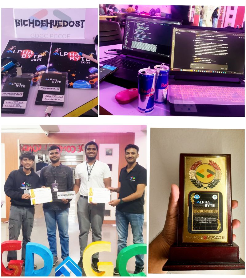 π Excited to share that our team BichdeHueDost secured the 2nd Runner ... π Excited to share that our team BichdeHueDost secured the 2nd Runner ...