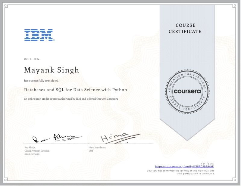 Mayank Singh on LinkedIn: Excited to share that I've successfully ... Mayank Singh on LinkedIn: Excited to share that I've successfully ...