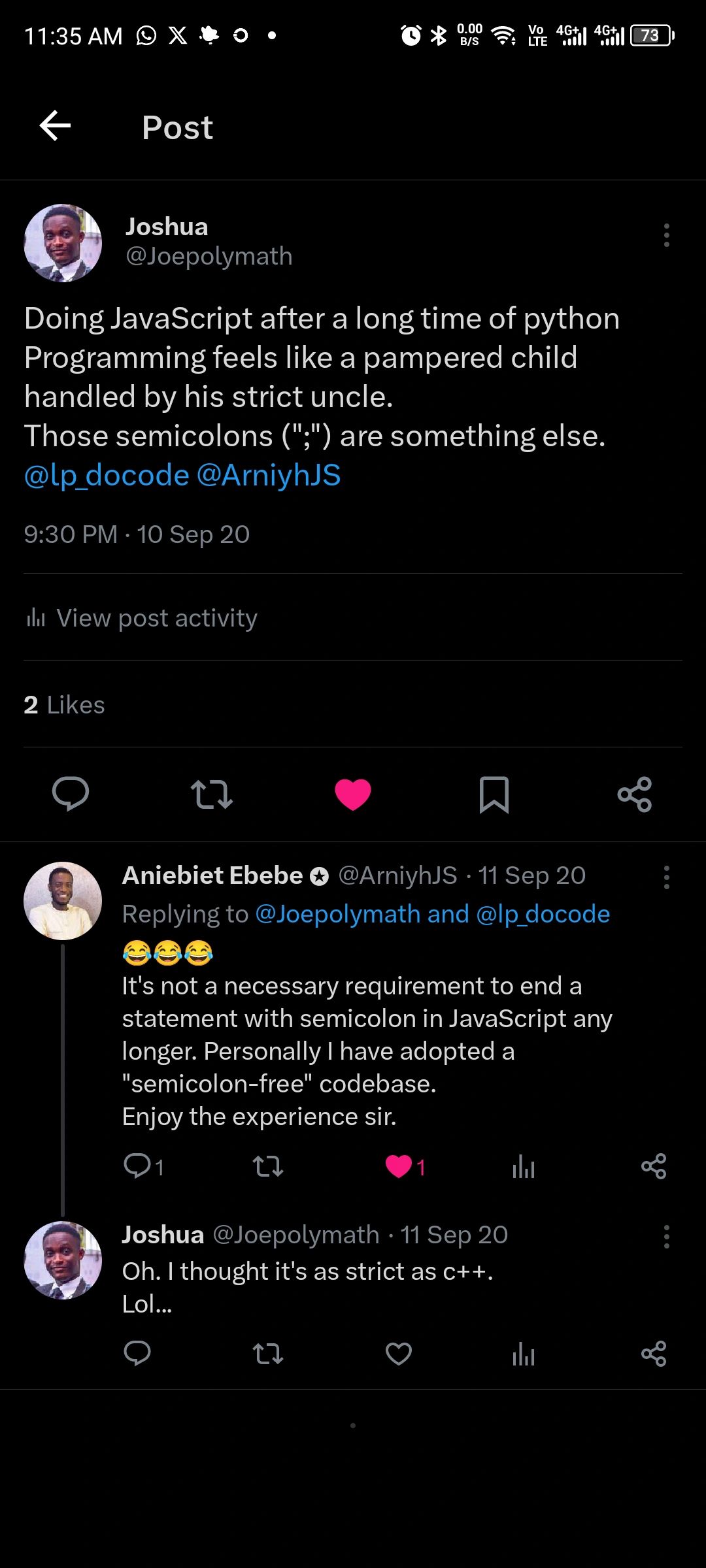 Joshua Ajagbe on LinkedIn: #softwareengineering #go #typescript # ... Joshua Ajagbe on LinkedIn: #softwareengineering #go #typescript # ...