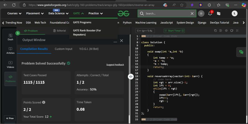 #gfg160 #gfg160 #geeksstreak2025 #geeksforgeeks | Lakshya Kukreja #gfg160 #gfg160 #geeksstreak2025 #geeksforgeeks | Lakshya Kukreja
