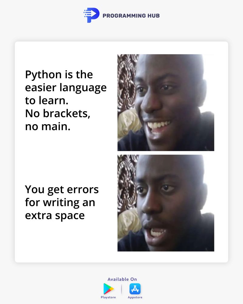 Programming Hub on LinkedIn: #pythonproblems #developerlife # ... Programming Hub on LinkedIn: #pythonproblems #developerlife # ...