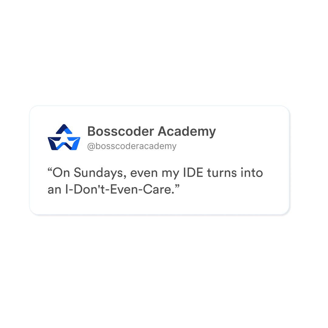 Bosscoder Academy on LinkedIn: #bosscoderacademy #ide #development Bosscoder Academy on LinkedIn: #bosscoderacademy #ide #development
