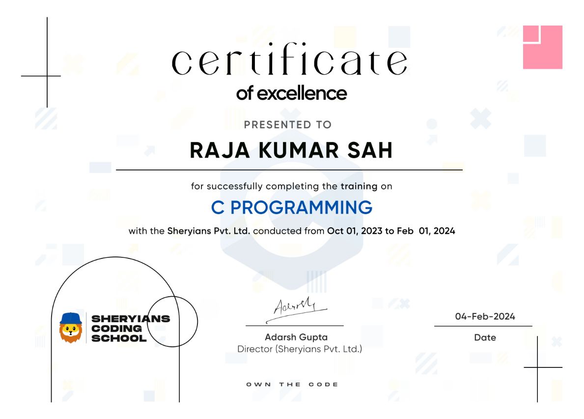 Raja sahu on LinkedIn: #cprogramming #achievementunlocked # ... Raja sahu on LinkedIn: #cprogramming #achievementunlocked # ...