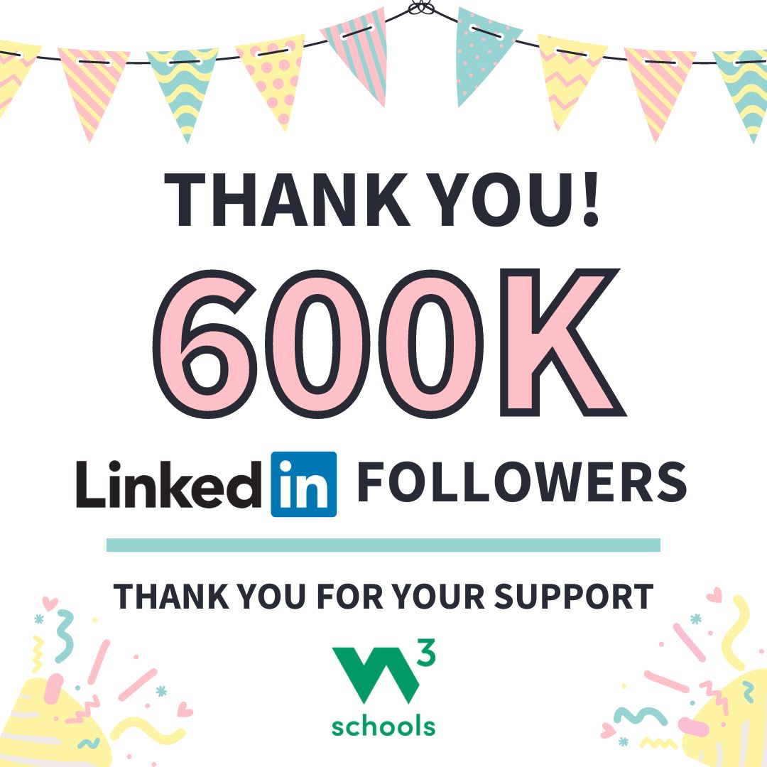 W3Schools.com on LinkedIn: #learning #coding #w3schools #milestone # ... W3Schools.com on LinkedIn: #learning #coding #w3schools #milestone # ...