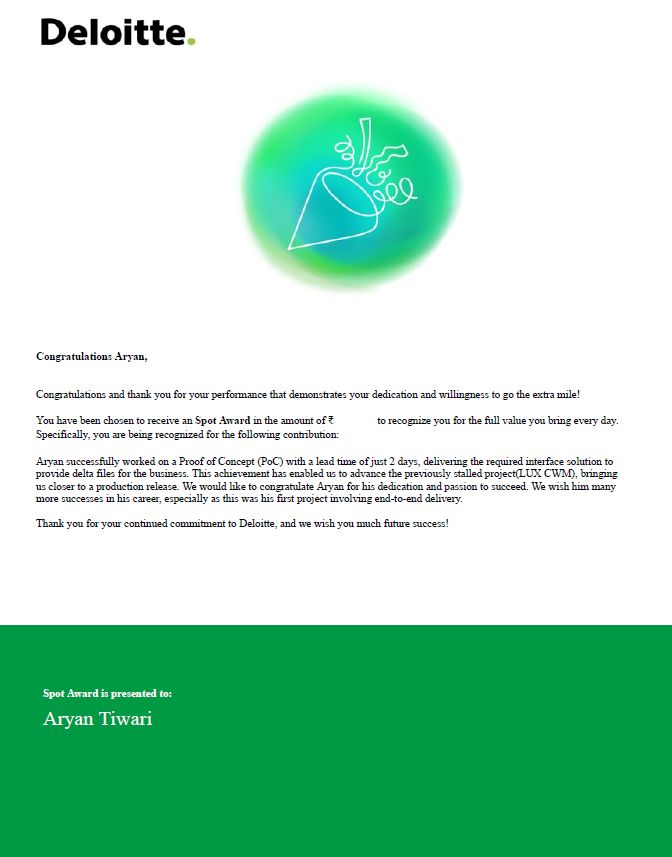 Aryan Tiwari on LinkedIn: #learningandgrowth #teamwork #deloitte # ... Aryan Tiwari on LinkedIn: #learningandgrowth #teamwork #deloitte # ...