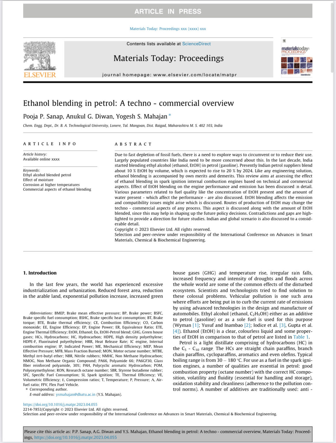 Dr. Pooja Sanap on LinkedIn: I am happy to share that my article, which ... Dr. Pooja Sanap on LinkedIn: I am happy to share that my article, which ...