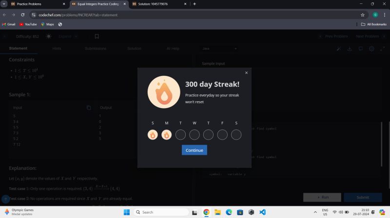 Gagan Sonpure on LinkedIn: #consistency #codingjourney #codechef Gagan Sonpure on LinkedIn: #consistency #codingjourney #codechef