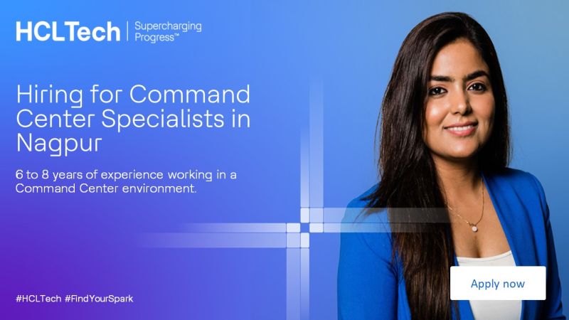 Nikhil Zode on LinkedIn: #commandcenterhiring #hcltech #nagpurhiring # ... Nikhil Zode on LinkedIn: #commandcenterhiring #hcltech #nagpurhiring # ...