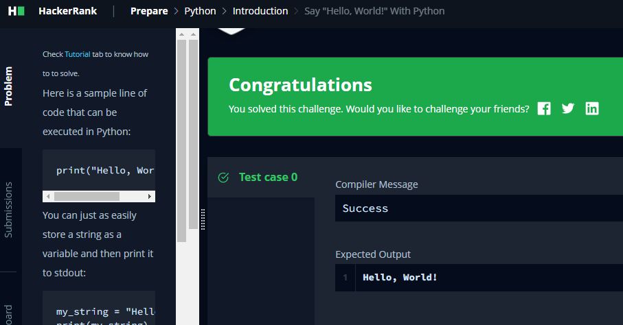 Day 0 of the 90-day challenge on HackerRank | Rohit Gopal posted on the ... Day 0 of the 90-day challenge on HackerRank | Rohit Gopal posted on the ...