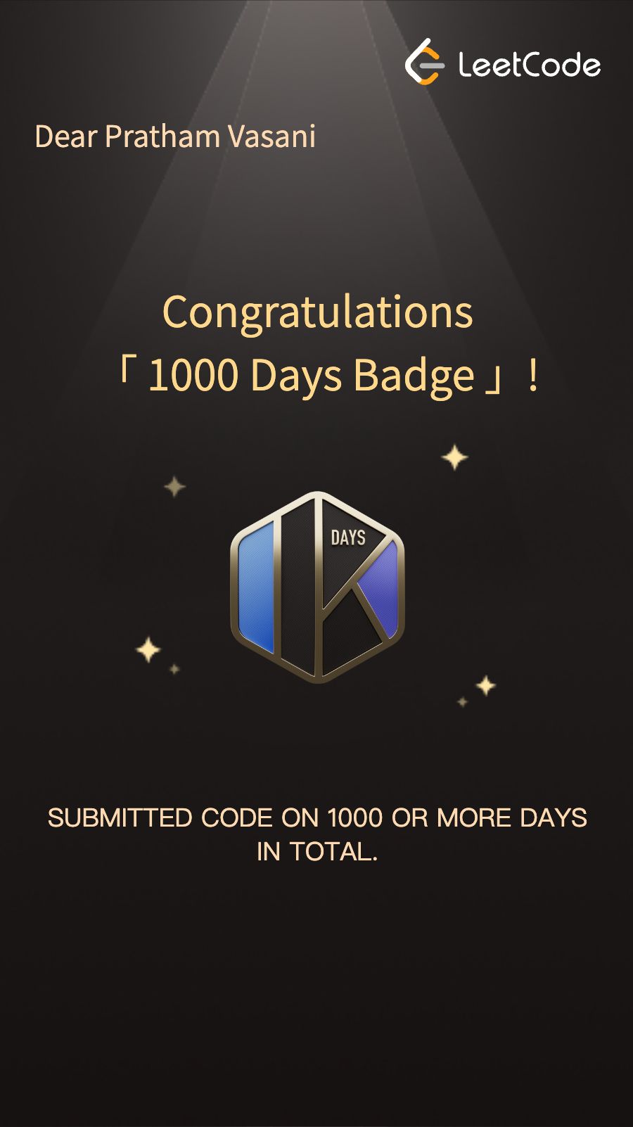 Pratham Vasani on LinkedIn: #leetcode #codinglife #1000days | 37 comments Pratham Vasani on LinkedIn: #leetcode #codinglife #1000days | 37 comments