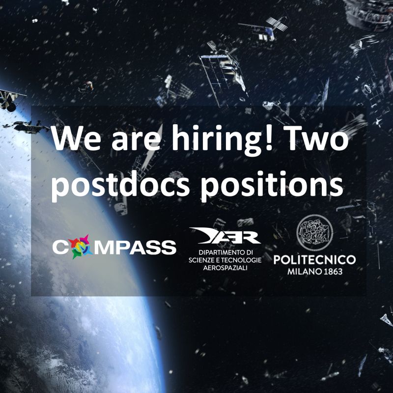 COMPASS PoliMi on LinkedIn: #postdoc #research #spacedebris #stm COMPASS PoliMi on LinkedIn: #postdoc #research #spacedebris #stm
