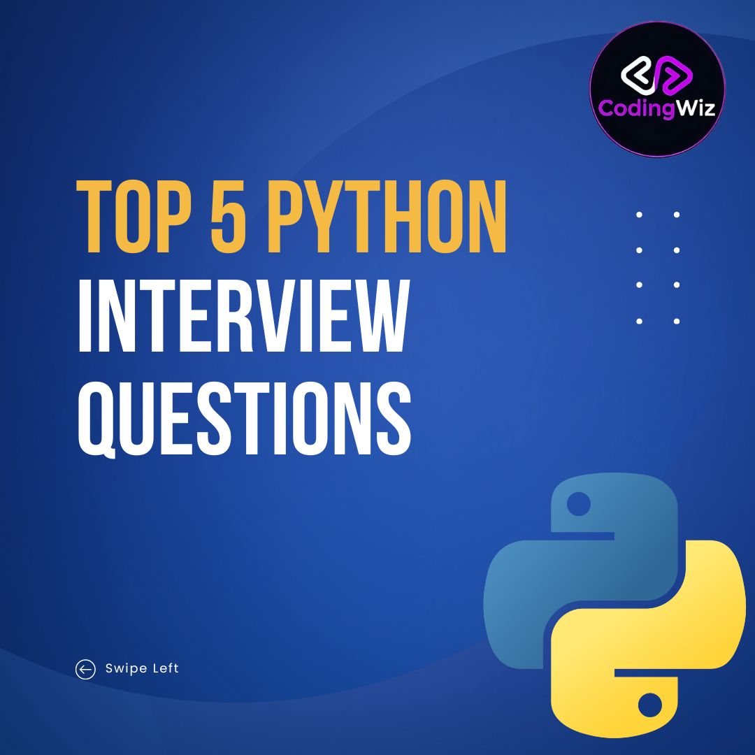 CodingWiz on LinkedIn: #pythoninterviewquestions #codinginterview # ... CodingWiz on LinkedIn: #pythoninterviewquestions #codinginterview # ...