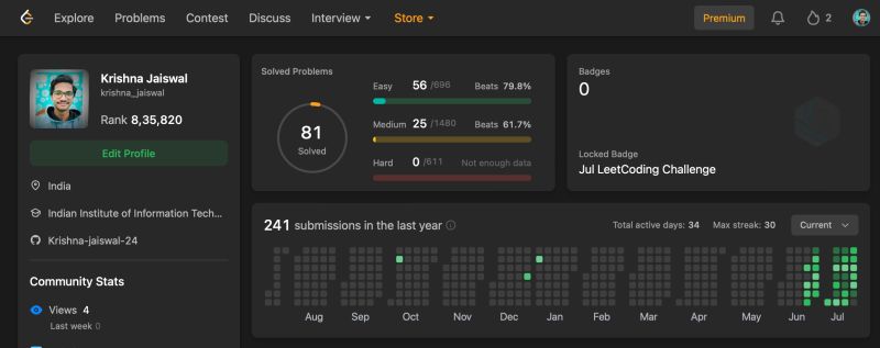 Krishna Jaiswal on LinkedIn: #leetcode #leetcode2023 #leetcodestreak # ... Krishna Jaiswal on LinkedIn: #leetcode #leetcode2023 #leetcodestreak # ...