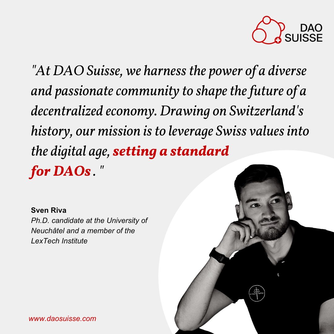 Introducing Sven Riva, DAO Suisse's founding member | DAO Suisse posted ... Introducing Sven Riva, DAO Suisse's founding member | DAO Suisse posted ...