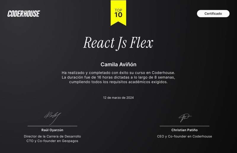 ¡Muy contenta de compartir que finalicé el curso de React JS en ... ¡Muy contenta de compartir que finalicé el curso de React JS en ...