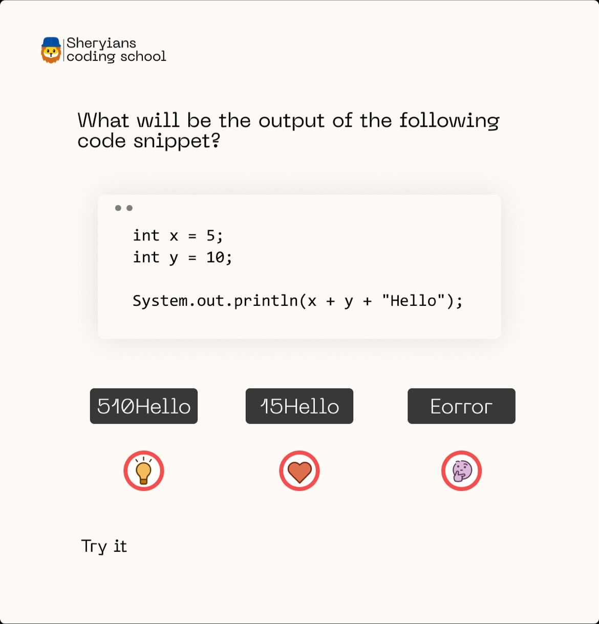 Test your java skills with Java Challenge | Sheryians Coding School ... Test your java skills with Java Challenge | Sheryians Coding School ...