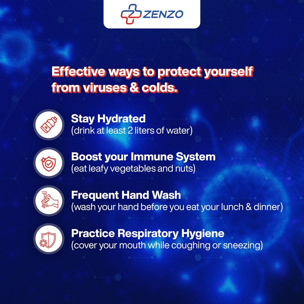 How to protect yourself from viruses & colds | Zenzo HealthCare posted ... How to protect yourself from viruses & colds | Zenzo HealthCare posted ...