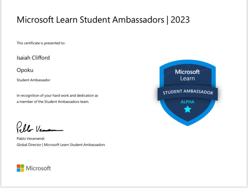 Isaiah Clifford Opoku on LinkedIn: #microsoft Isaiah Clifford Opoku on LinkedIn: #microsoft