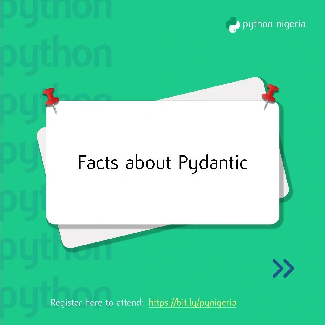Python Nigeria on LinkedIn: #pydantic #python #pythonprogramming #pycon Python Nigeria on LinkedIn: #pydantic #python #pythonprogramming #pycon