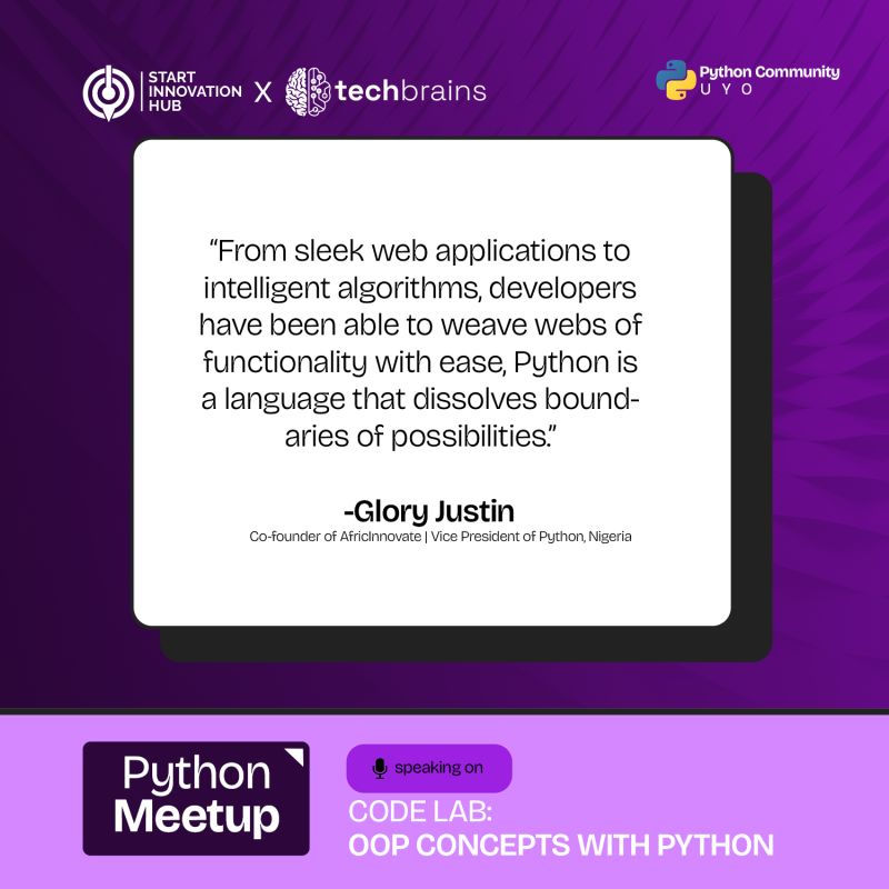 Start Innovation Hub Nigeria on LinkedIn: #pythonmeetup # ... Start Innovation Hub Nigeria on LinkedIn: #pythonmeetup # ...