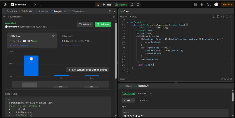 VINIT KUMAR on LinkedIn: #100daysofcode #leetcode #vitbhopal VINIT KUMAR on LinkedIn: #100daysofcode #leetcode #vitbhopal