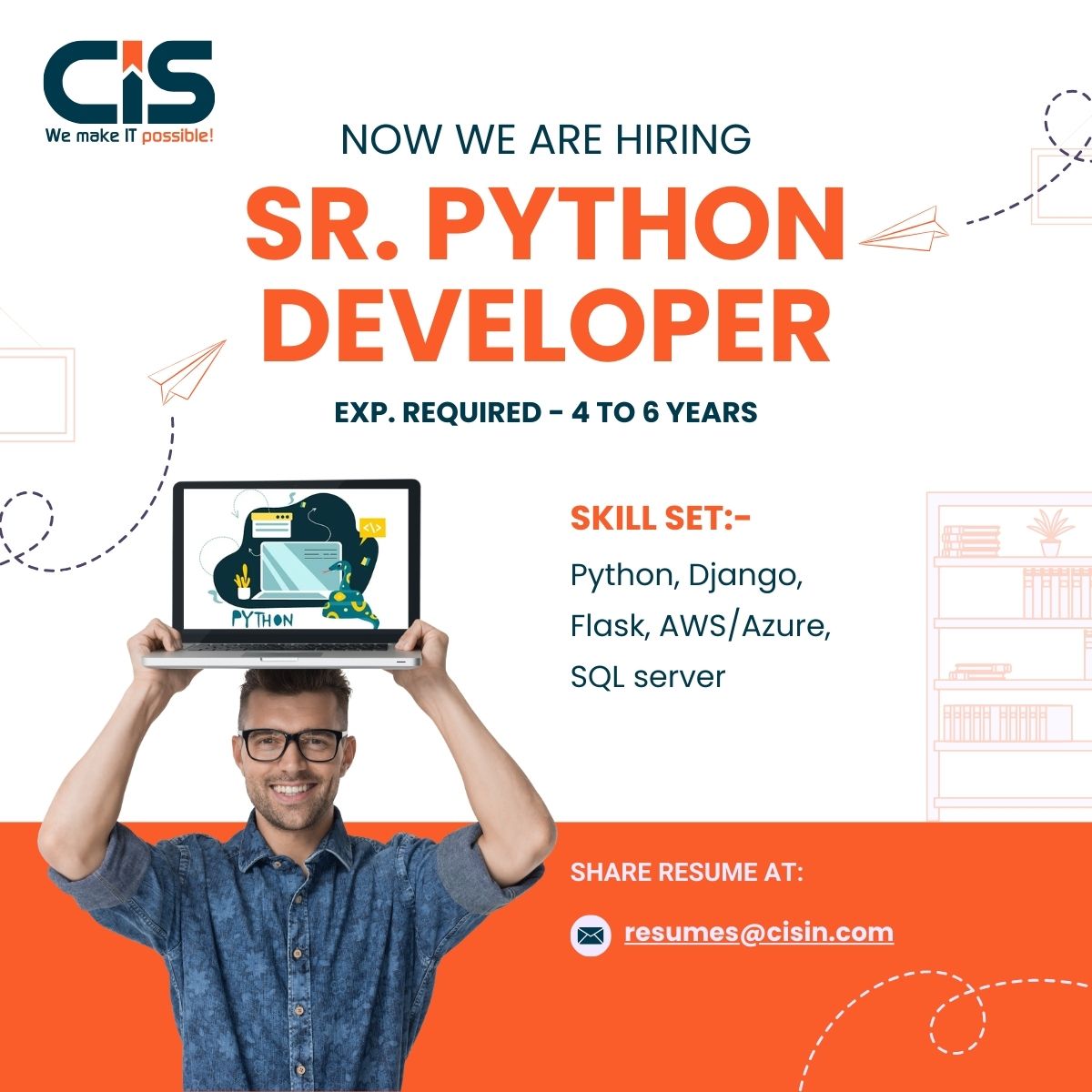 CIS HR Anu on LinkedIn: #python #indorejobs #immediatejoiner #django # ... CIS HR Anu on LinkedIn: #python #indorejobs #immediatejoiner #django # ...