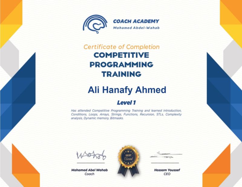 Ali Hanafy on LinkedIn: #competitive_programming #programming #developer Ali Hanafy on LinkedIn: #competitive_programming #programming #developer