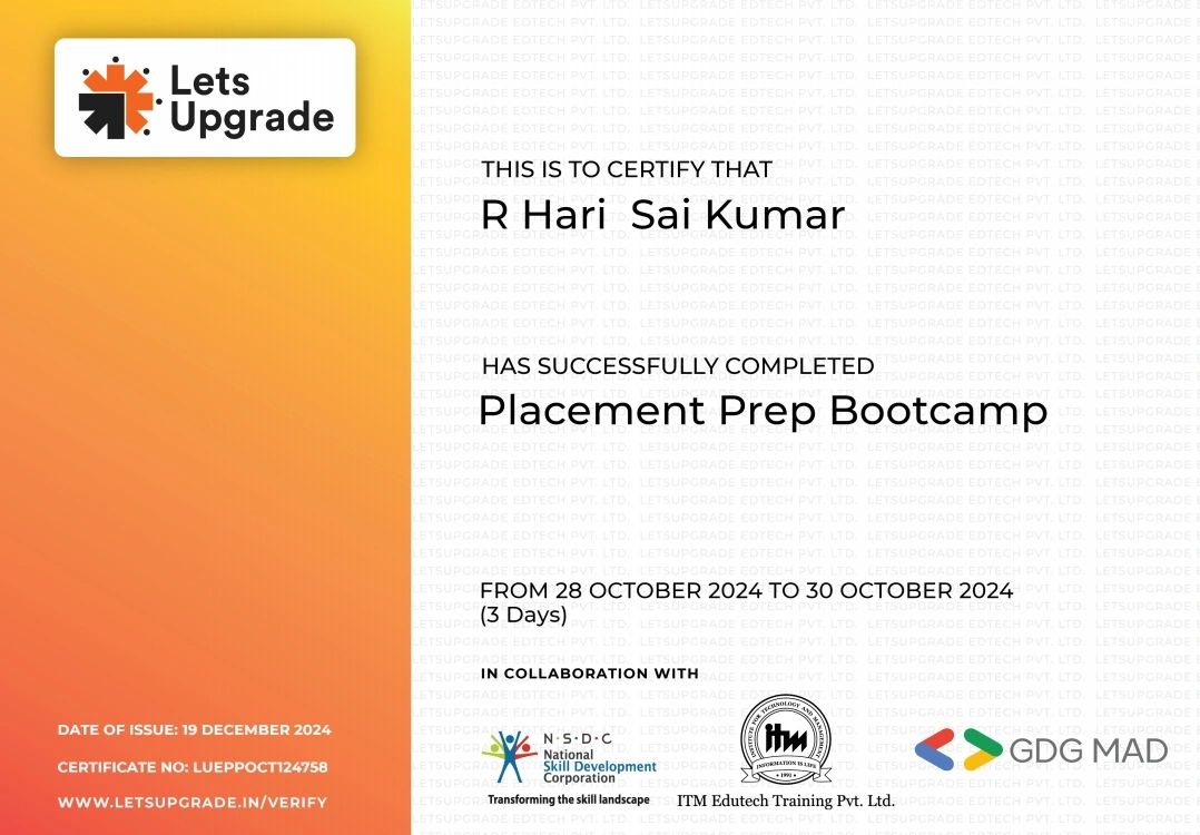 Hari Sai Kumar on LinkedIn: Hey Everyone, I am excited to share that I ... Hari Sai Kumar on LinkedIn: Hey Everyone, I am excited to share that I ...