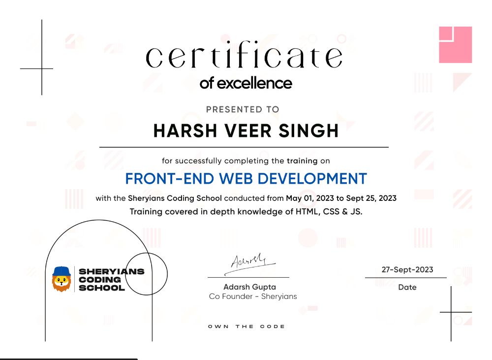 Harsh veer Singh on LinkedIn: #frontenddeveloper #codingjourney # ... Harsh veer Singh on LinkedIn: #frontenddeveloper #codingjourney # ...