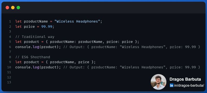 Dragos Barbuta on LinkedIn: #javascript #es6 #developertips # ... Dragos Barbuta on LinkedIn: #javascript #es6 #developertips # ...
