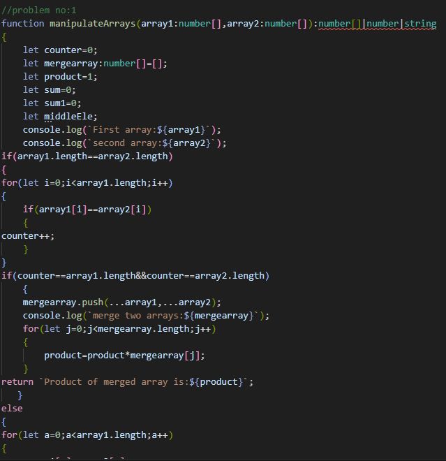 Mahnoor Fatima on LinkedIn: Day5-TypeScript Problem:1 Create a function ... Mahnoor Fatima on LinkedIn: Day5-TypeScript Problem:1 Create a function ...