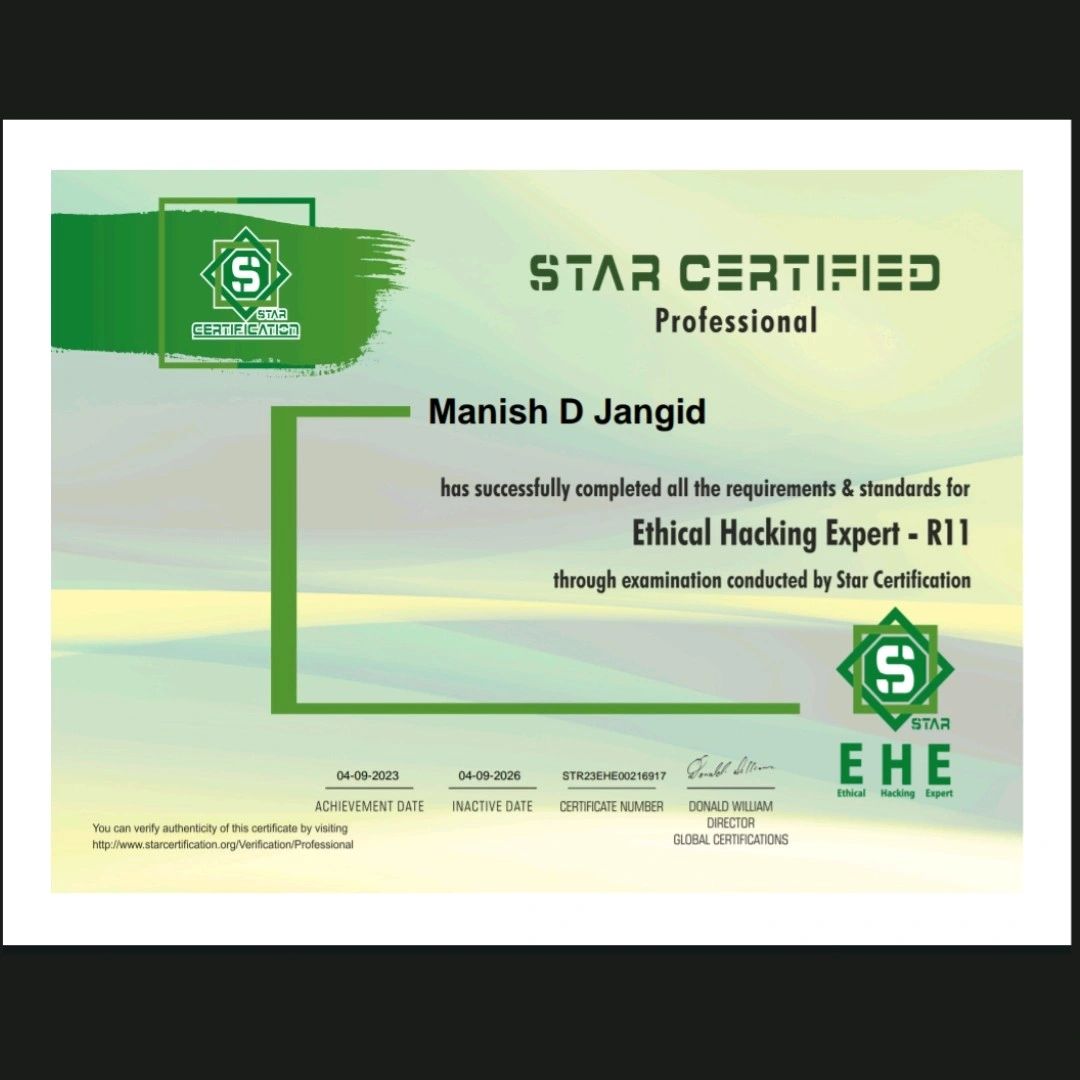 Manish Jangid on LinkedIn: Ethical Hacking Manish Jangid on LinkedIn: Ethical Hacking