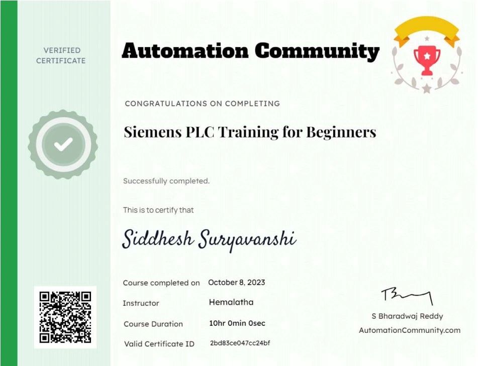 Siddhesh Suryavanshi on LinkedIn: #siemensplc #automationtraining # ... Siddhesh Suryavanshi on LinkedIn: #siemensplc #automationtraining # ...