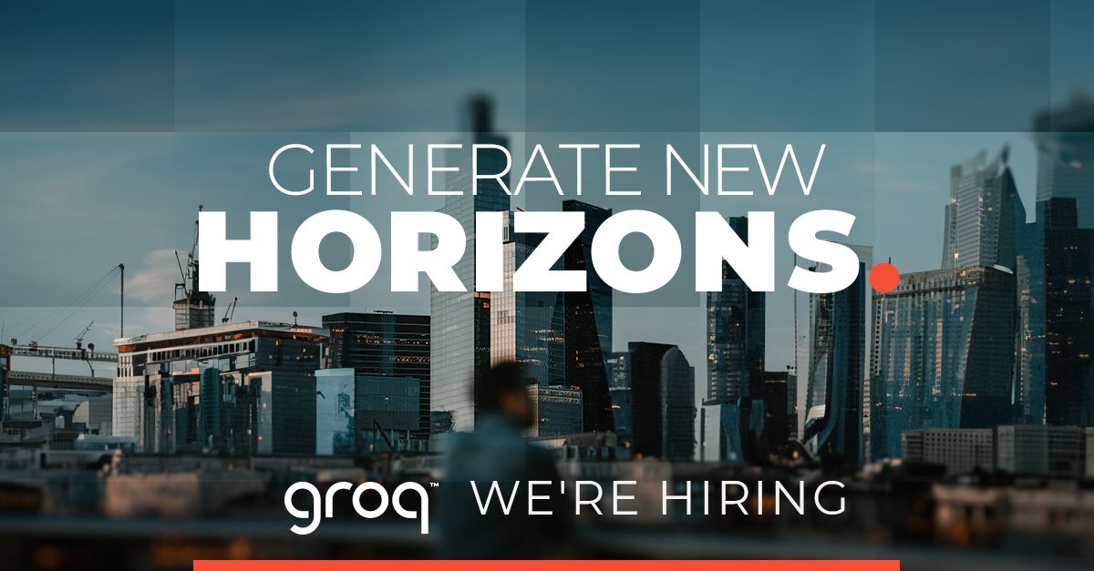 Groq on LinkedIn: #machinelearning #asic #hiring #hiringtoptalent Groq on LinkedIn: #machinelearning #asic #hiring #hiringtoptalent