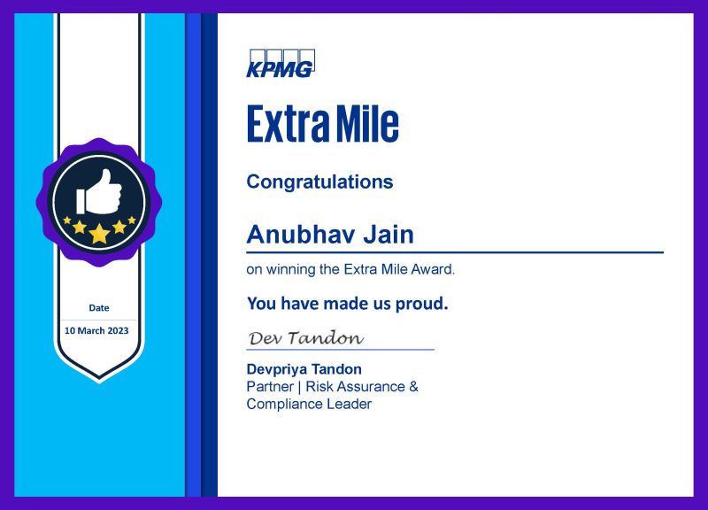 Anubhav Jain on LinkedIn: #kpmg Anubhav Jain on LinkedIn: #kpmg
