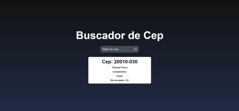 Projeto buscador de cep com reactJs utilizando a api do site htts ... Projeto buscador de cep com reactJs utilizando a api do site htts ...