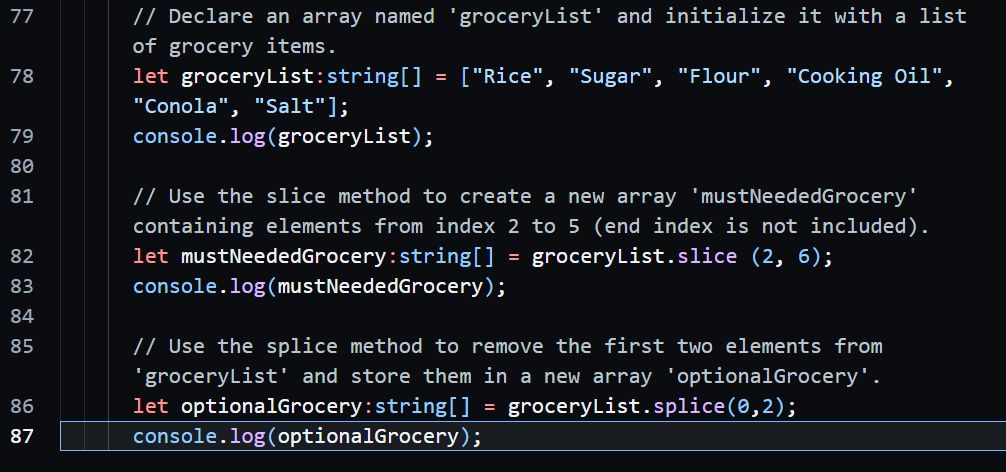 Nabeel Ali on LinkedIn: 🚀 Exploring JavaScript Array Methods: Slice and ... Nabeel Ali on LinkedIn: 🚀 Exploring JavaScript Array Methods: Slice and ...