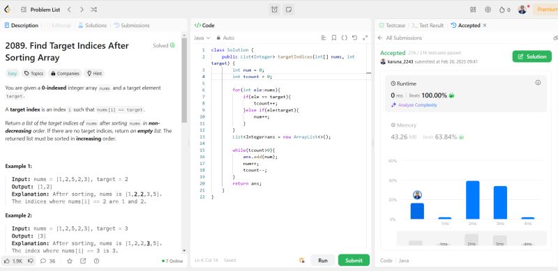 #100daysofcode #leetcode #sorting #binarysearch #codingchallenge ... #100daysofcode #leetcode #sorting #binarysearch #codingchallenge ...