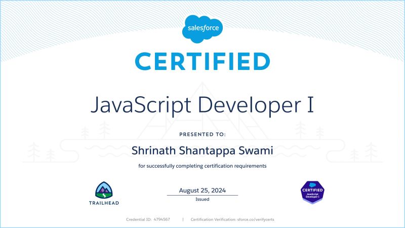 Shrinath Swami on LinkedIn: #salesforce #prodapt #javascript #developer ... Shrinath Swami on LinkedIn: #salesforce #prodapt #javascript #developer ...