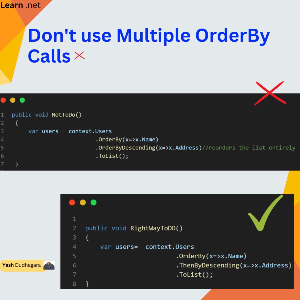 Yash Dudhagara on LinkedIn: #dotnet #csharp #linq #dotnetdeveloper # ... Yash Dudhagara on LinkedIn: #dotnet #csharp #linq #dotnetdeveloper # ...