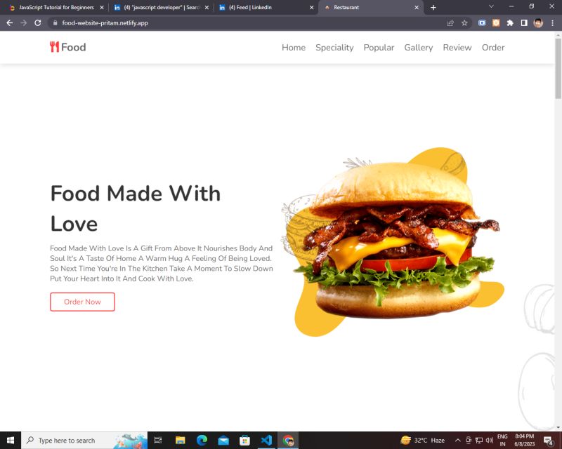 Create A Responsive ' Food / Restaurant ' Website Design Using HTML CSS ... Create A Responsive ' Food / Restaurant ' Website Design Using HTML CSS ...
