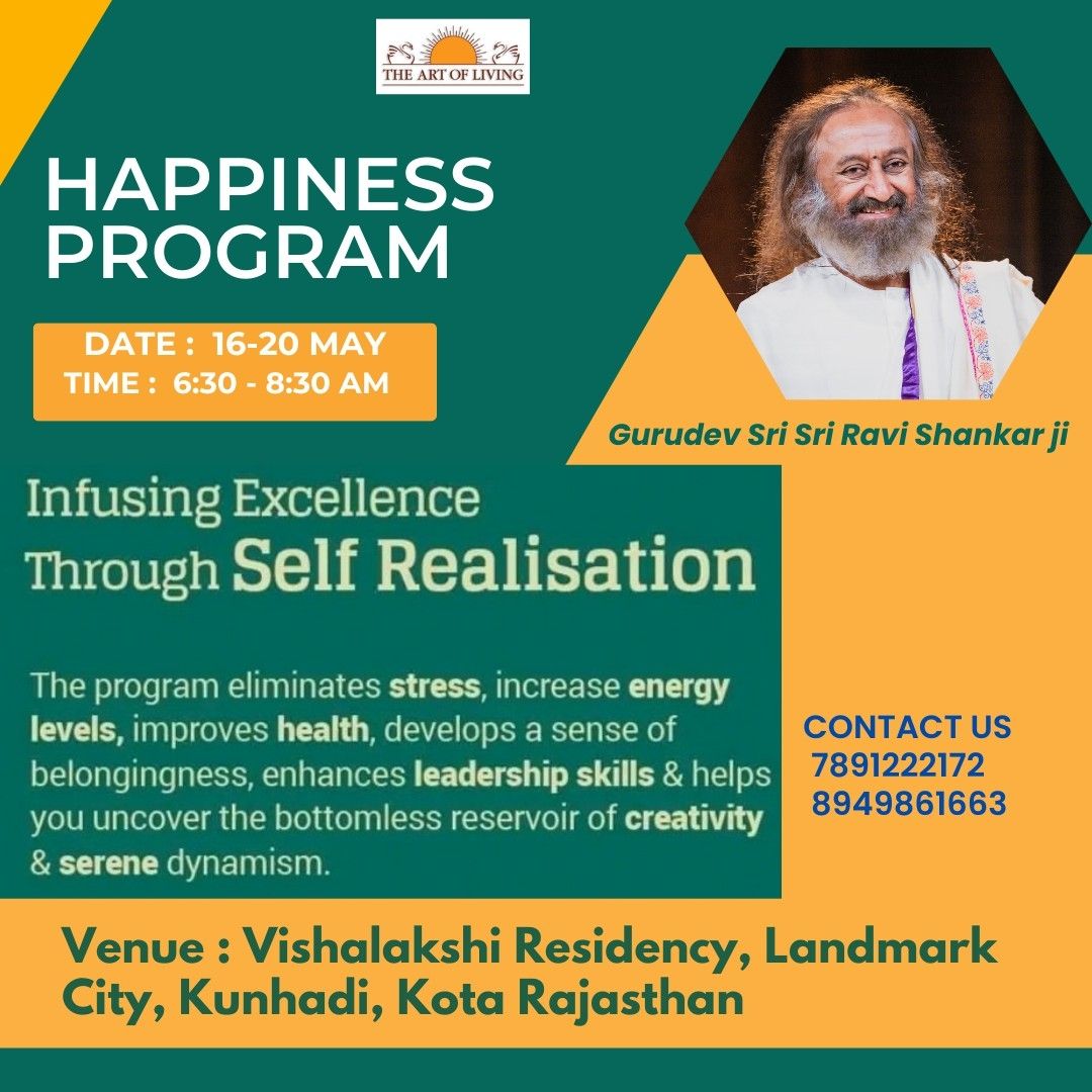 Deepak sharma on LinkedIn: 🪷 The Art of living 🪷 🌼 *Happiness program*🌼 ... Deepak sharma on LinkedIn: 🪷 The Art of living 🪷 🌼 *Happiness program*🌼 ...