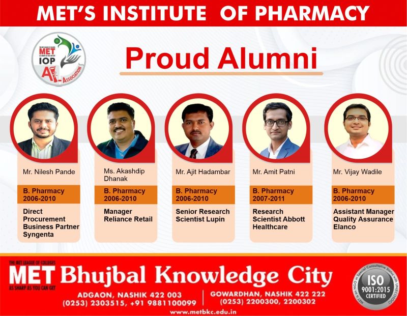 PRATAP PAWAR on LinkedIn: MET IOP Alumni, BKC Nashik MET IOP Pharm D ... PRATAP PAWAR on LinkedIn: MET IOP Alumni, BKC Nashik MET IOP Pharm D ...