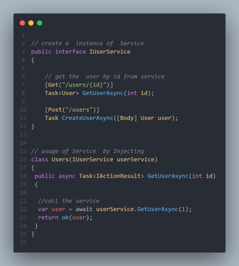 Mustafa Al-Saadi on LinkedIn: Refit is a REST API client library for ... Mustafa Al-Saadi on LinkedIn: Refit is a REST API client library for ...
