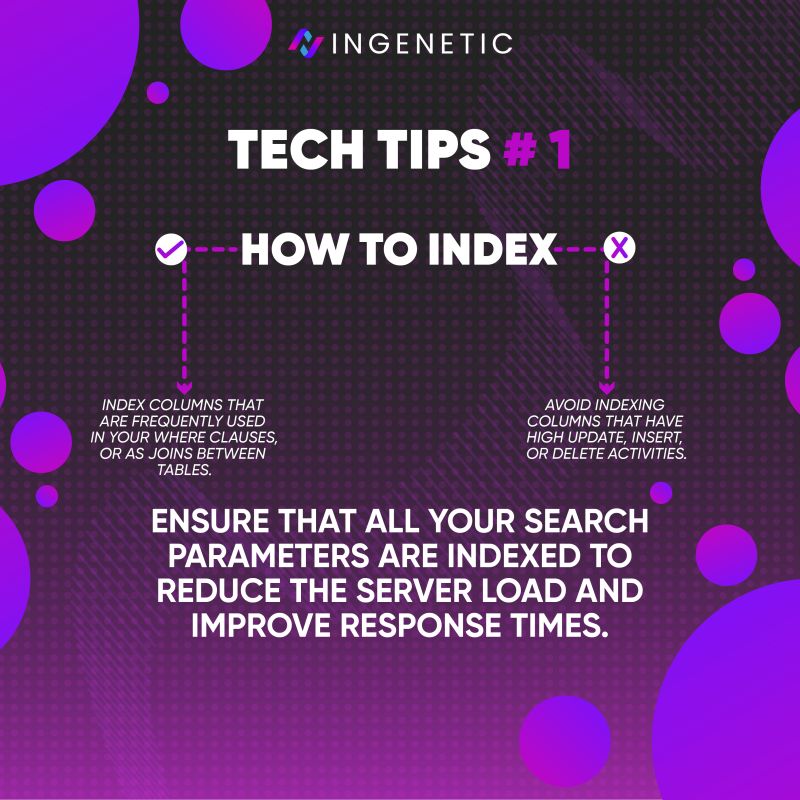 Ingenetic Lab on LinkedIn: #techtips #ingenticslab #databaseoptimization Ingenetic Lab on LinkedIn: #techtips #ingenticslab #databaseoptimization