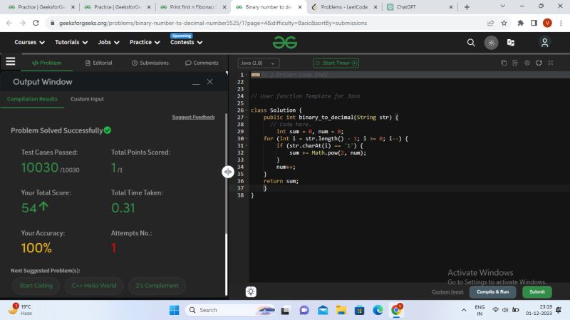 Vedansh Tiwari on LinkedIn: #binarytodecimal #codingmilestone ... Vedansh Tiwari on LinkedIn: #binarytodecimal #codingmilestone ...